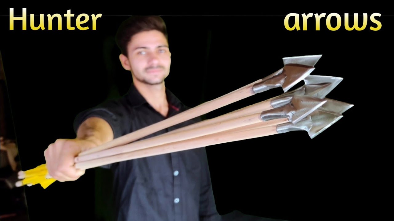how to make Hunter arrows, easy to make arrows mhx max - YouTube