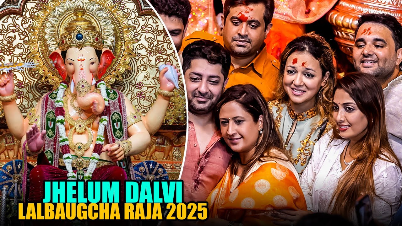Jhelum Dalvi With Family Seeks Blessings at Lalbaugcha Raja 2025 🙏 ...