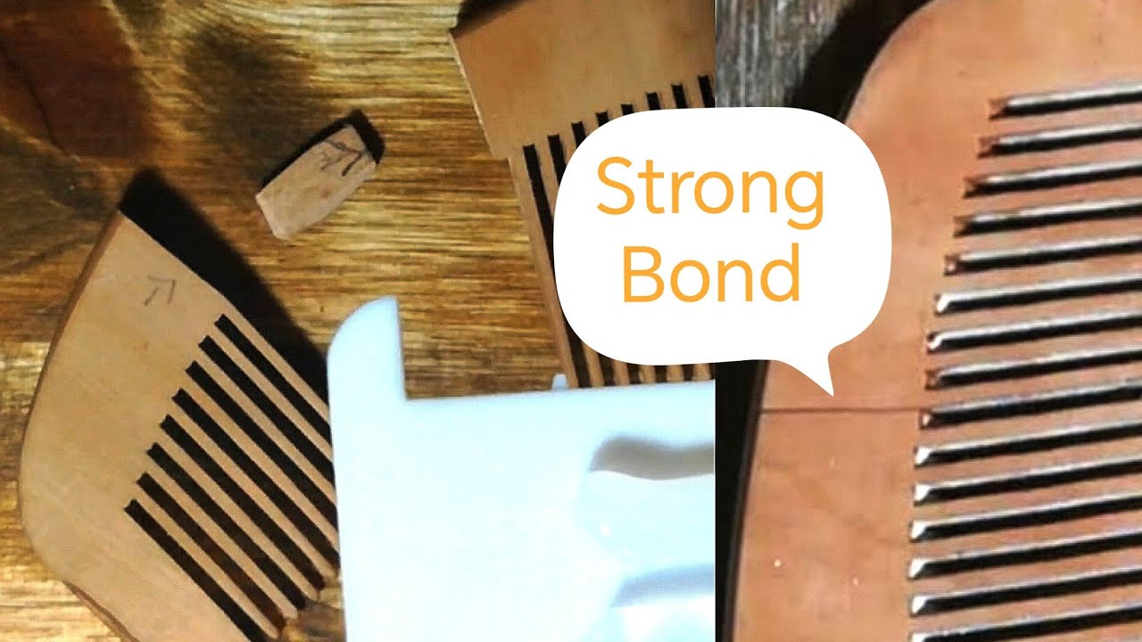 Broken Wooden Hair Comb Repair. 10 minutes Epoxy. - YouTube