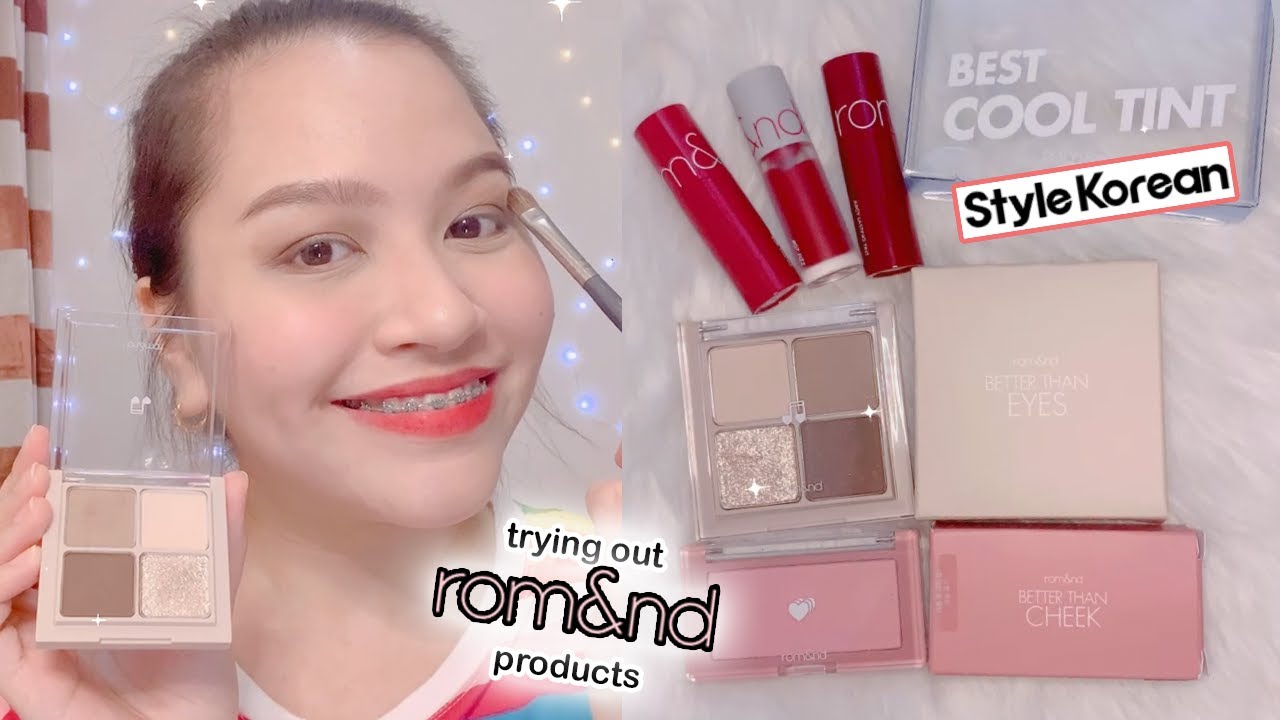 Rom&nd x Style Korean makeup review! Simple & fresh makeup look romand ...