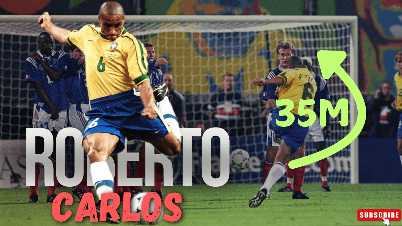 Roberto Carlos Free Kick Goal vs France 1997 || Roberto Carlos is best ...