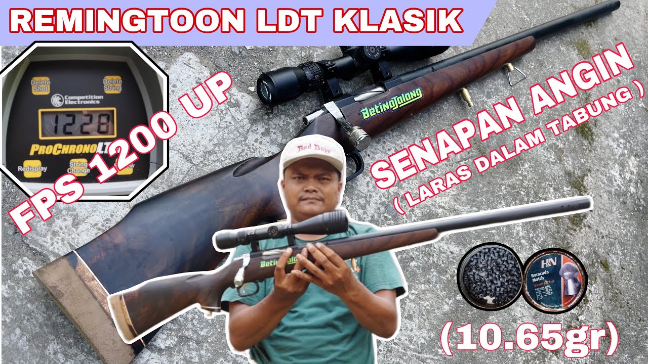 REMINGTOON LDT KLASIK ‼️ SENAPAN ANGIN PCP “LARAS DALAM TABUNG” MONEL ...