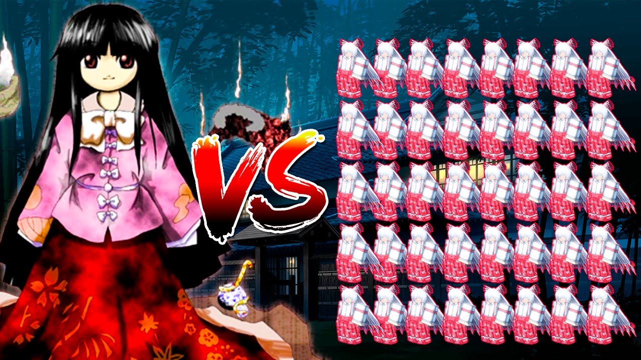 513 Mokous vs Bosses | Touhou Tower Assault - YouTube