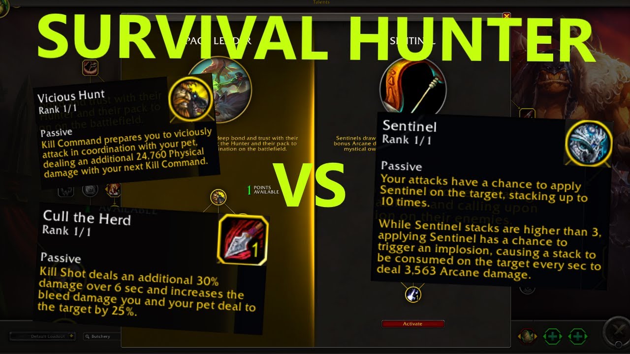 Sentinel VS Pack Leader Survival Hunter Hero Trees! - YouTube