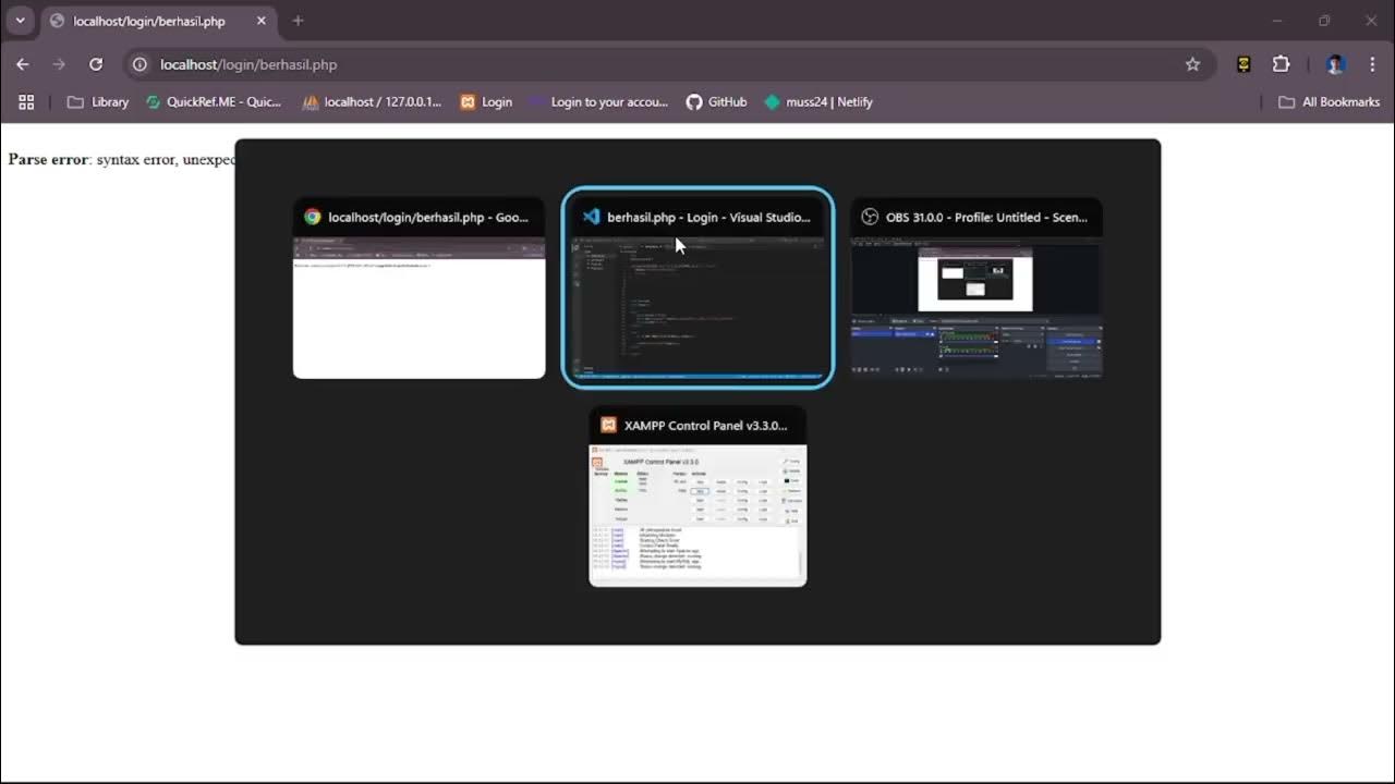 Tutorial membuat login page menggunakan php part 2 (pembuat scrip sesi login pada file berhasil ...