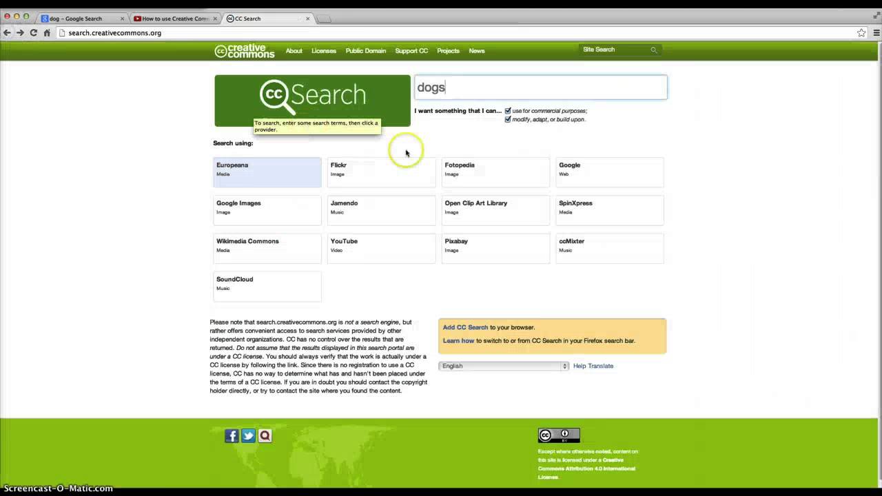 How to Find Creative Commons Images and Videos - YouTube