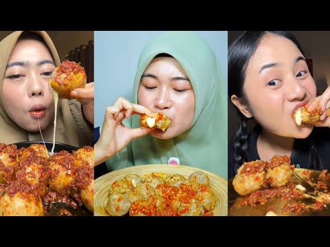 Compilation Eating || Spicy Meetball Bakso keju Mozzarella - YouTube