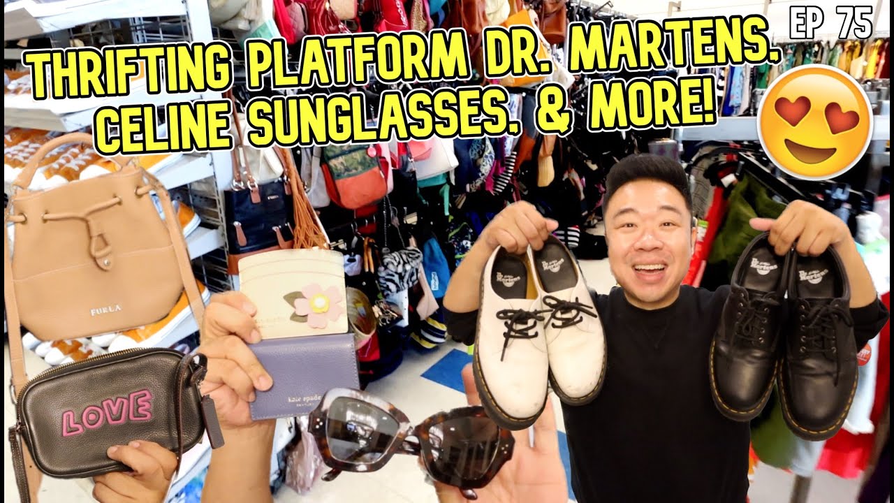 Thrifting Platform Dr Martens, Celine Sunglasses, & More! Ep 75 - YouTube