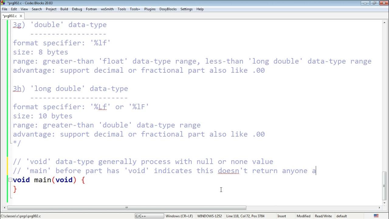 c. 003.example for unformatted output statement using printf function.08 - YouTube