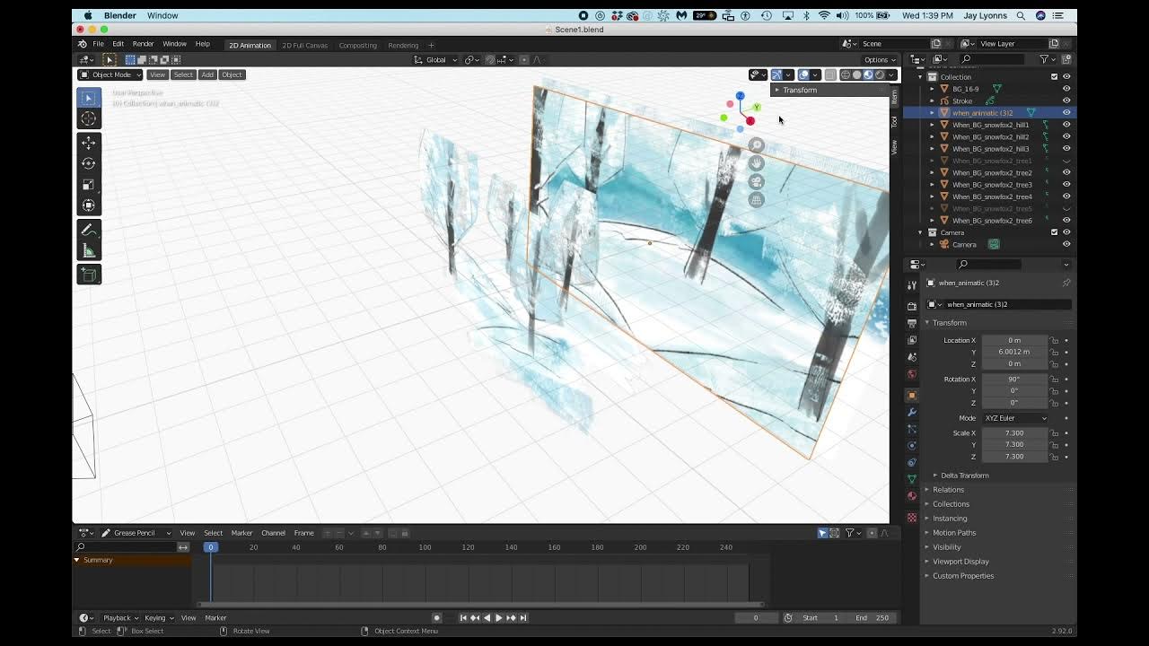 2D Background Animation Tutorial in Blender 2.92 - YouTube
