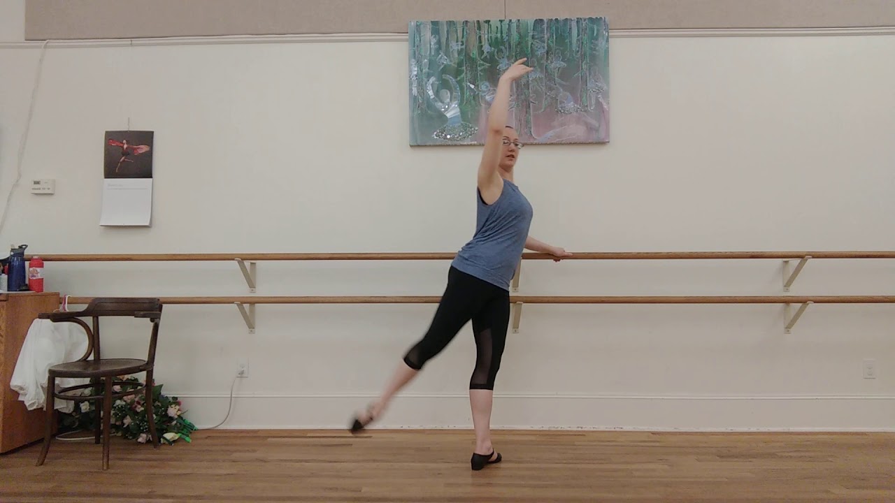 Ballet I Intermediate Barre Combinations - Grand Battement - YouTube