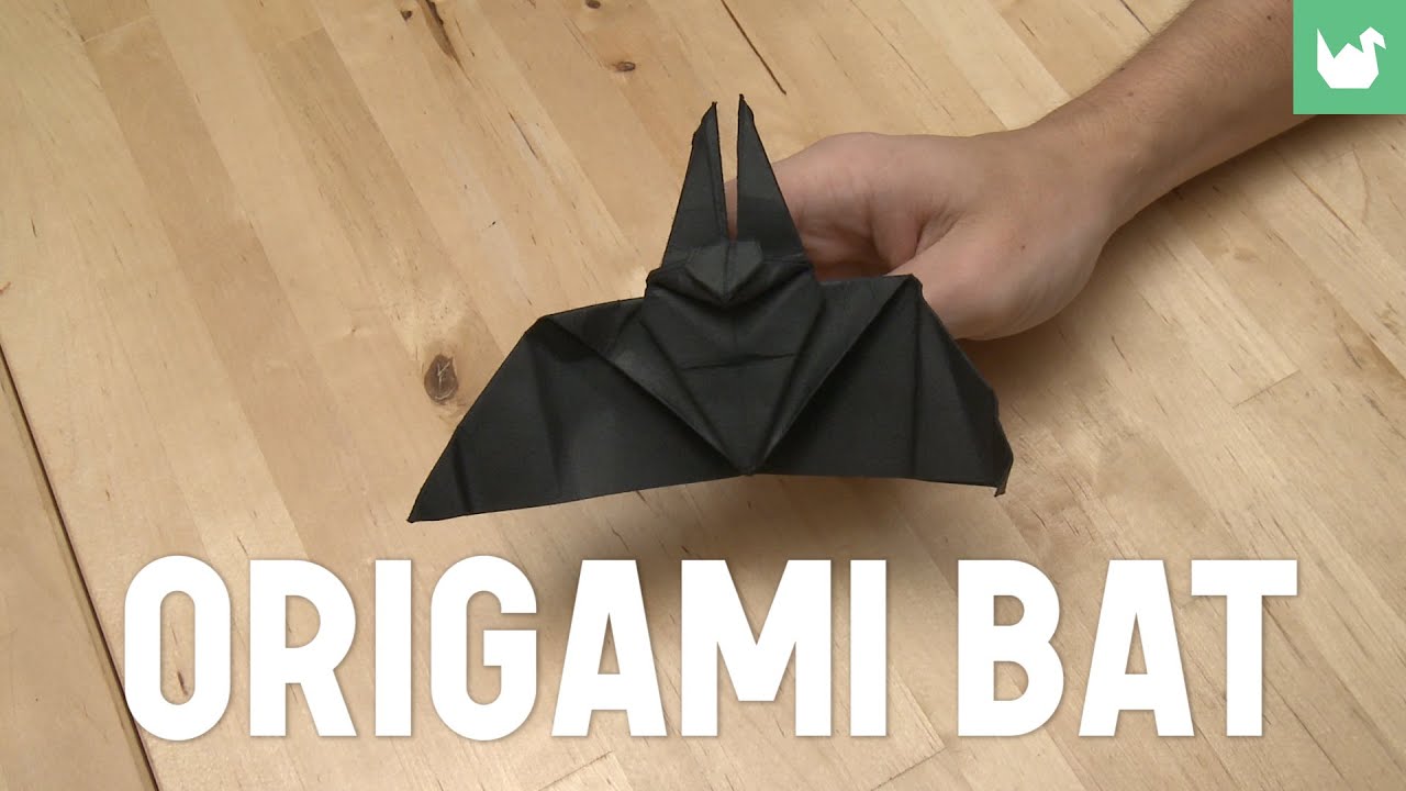 Learn how to make origami easily: The bat - YouTube