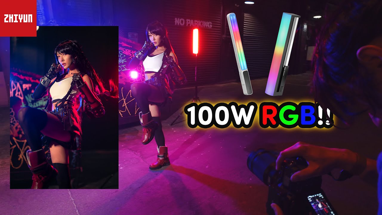 Most Powerful Handheld RGB Tube Lights?! ZhiYun CINEPEER C100 & CF100 ...