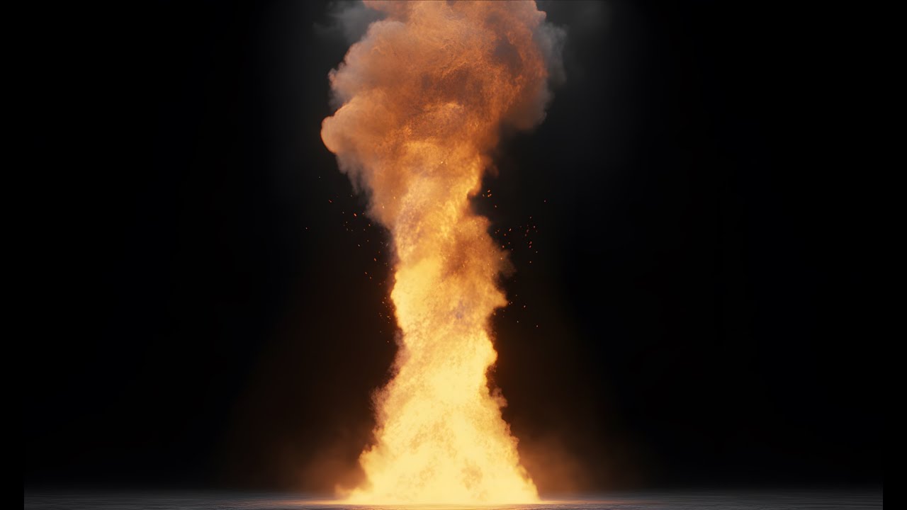 Huge Fire Tornado VDB effects Loop - Unreal Engine - YouTube