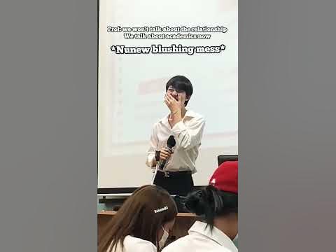 nunew blushing red after getting teased by his classmates 🤭 #zeenunew # ...