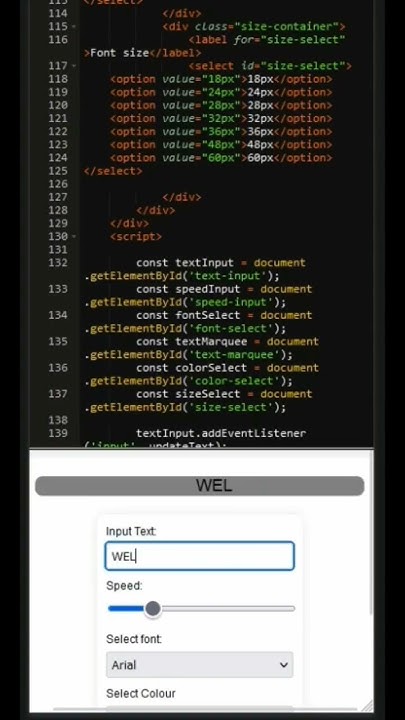 Running Text Marquee | HTML CSS Javascript - YouTube