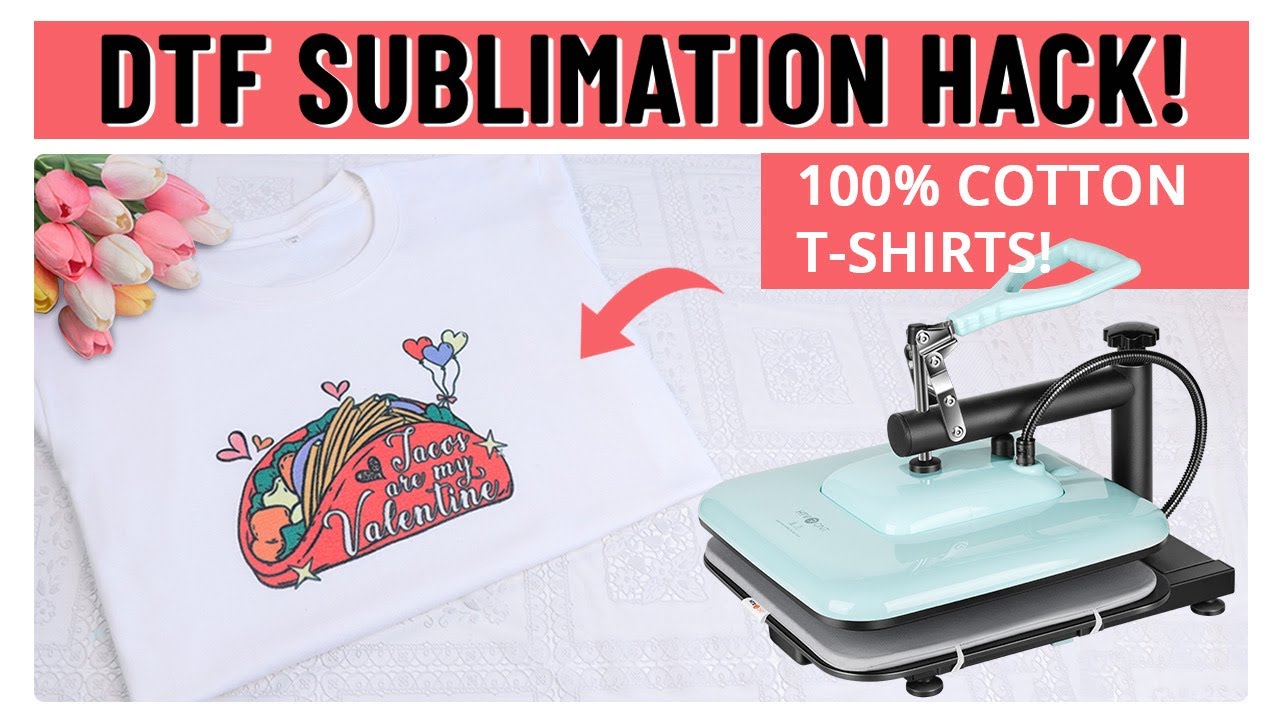 DTF Sublimation Hack with HTVRONT Manual Heat Press: Guide for ...