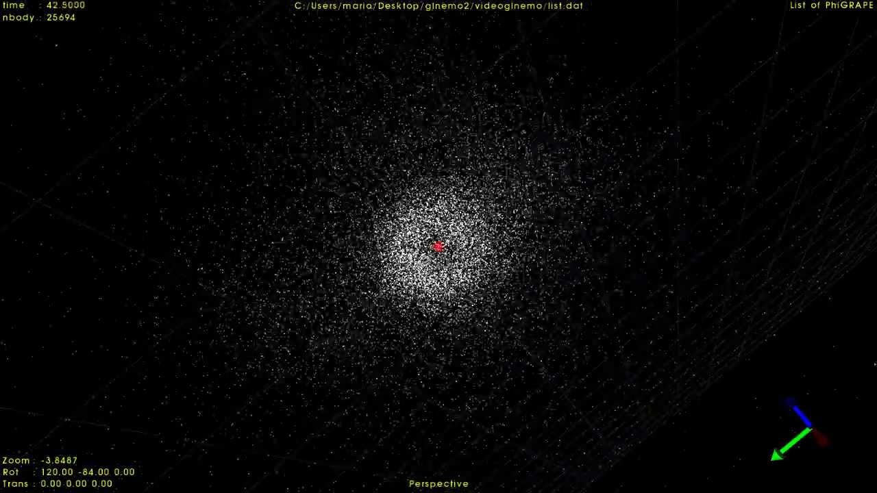 N-Body simulations on GPUs : Two Globular Clusters in the Milky Way - YouTube