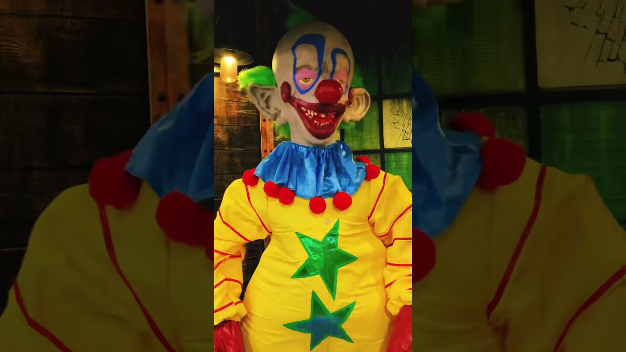 Shorty the Clown 🤡 and Sam animatronics Halloween 2021 - YouTube
