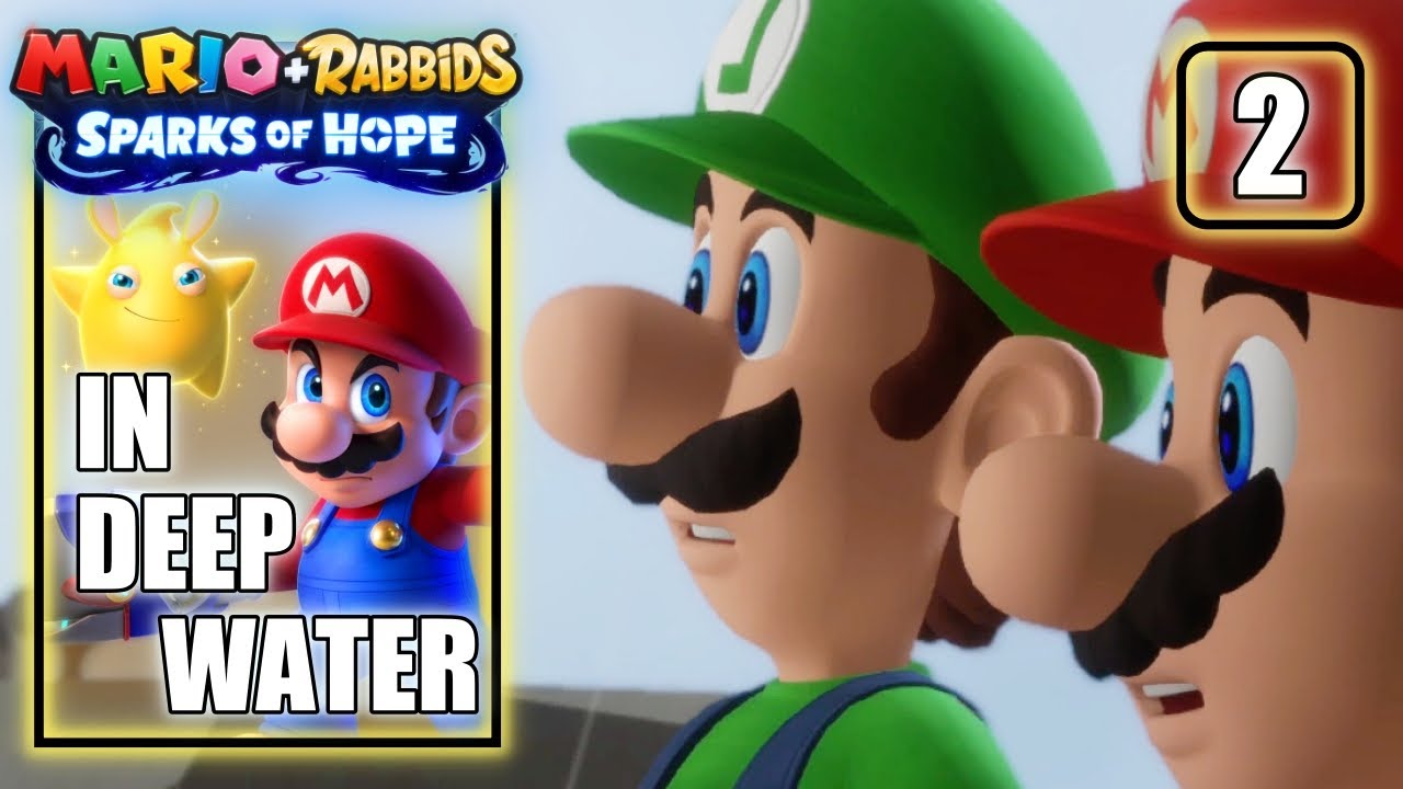 Mario + Rabbids Sparks of Hope - In Deep Water & Defeat Giant Wildclaw ...