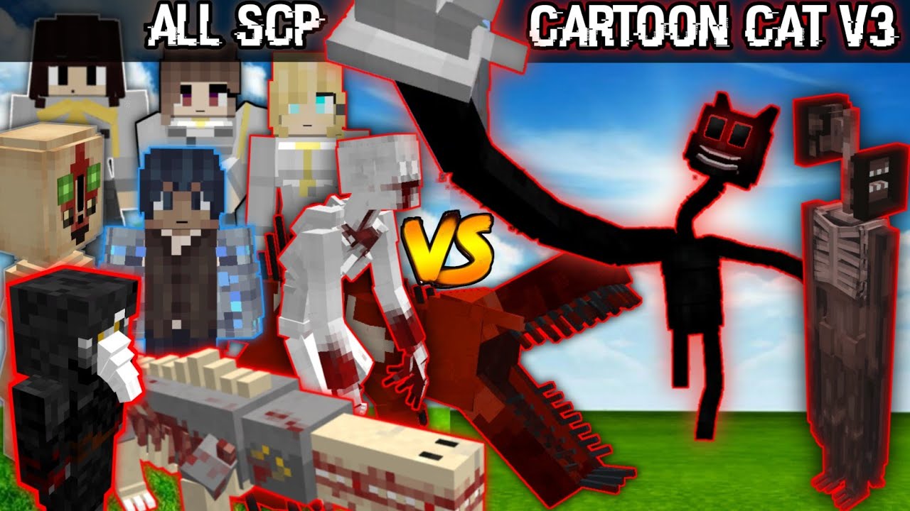 NEW VS OLD! CARTOON CAT V3 VS SCP FOUNDATION! - YouTube