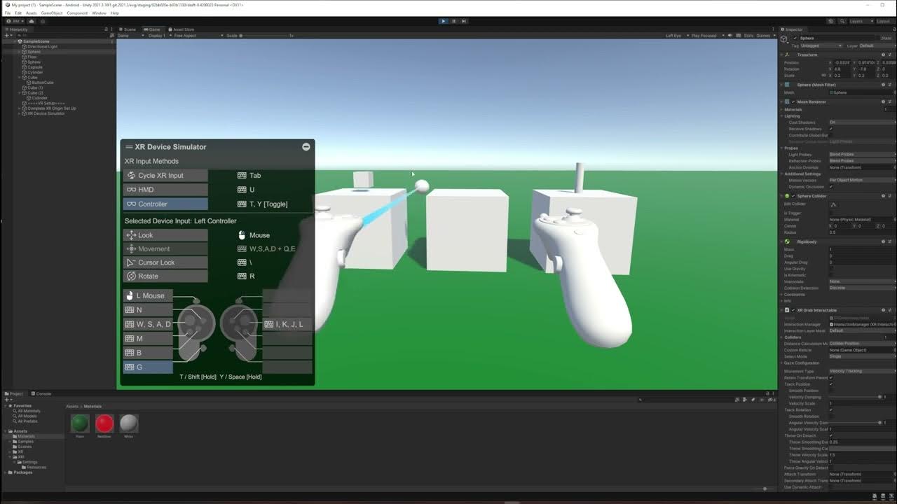 Xr Grab Interactables In Unity Xr Interaction Toolkit Youtube