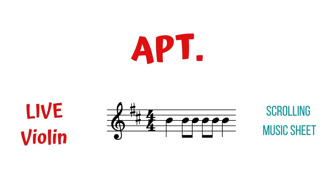 APT.🎻 LIVE Violin Cover | BLACKPINK’s Rosé x Bruno Mars💃🕺👏👏| Violin ...