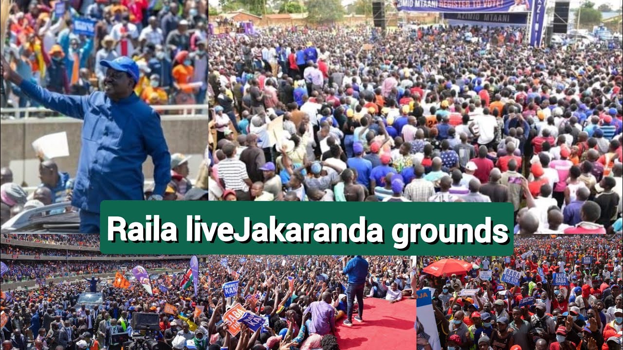 LIVE🔴 AZIMIO LA UMOJA JACARANDA GROUNDS / RAILA ODINGA LIVE JAKARANDA ...