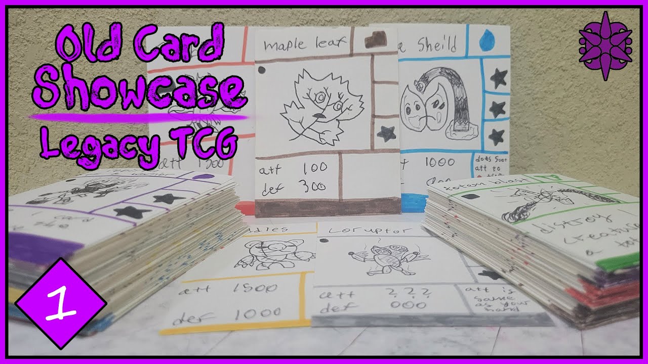 Old Card Showcase, Homemade TCG - Part 1 - Legacy TCG - YouTube