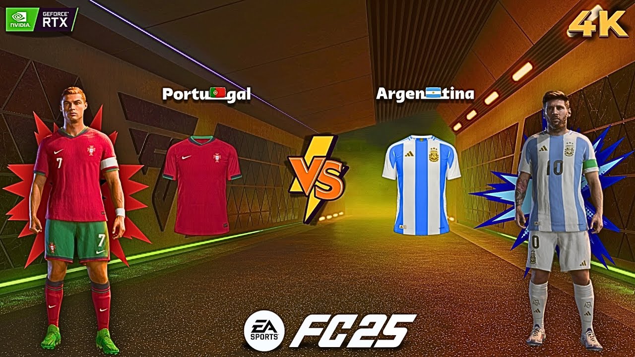 EA FC 25 - Argentina Vs Portugal | Ft. Messi ,Ronaldo | ULTRA GRAPHICS [4K60] #eafc25 #fc25 #cr7 ...