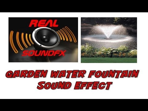 Garden water fountain sound effect - realsoundFX - YouTube