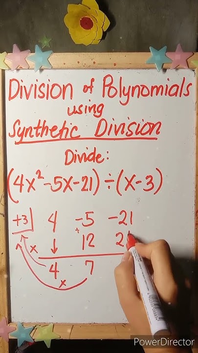 Division of Polynomials |Synthetic Division #polynomials #division #fyp ...