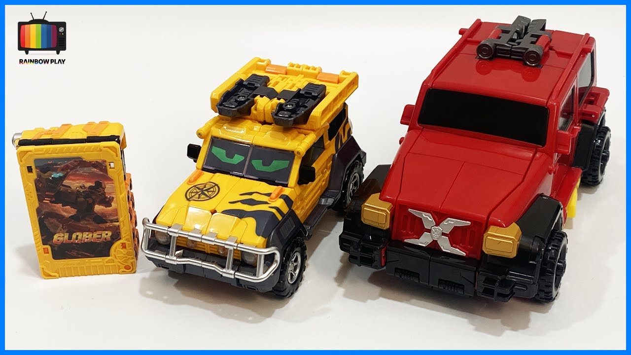 헬로카봇 메탈카드봇 우가바x 글로버 오프로드 자동차 변신 모음 Hello Carbot Metal Cardbot Robot ...