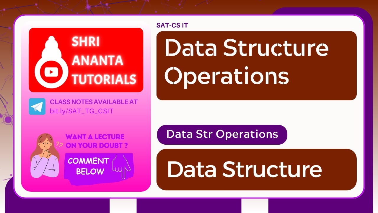 Data Structure Operations Computerengineering Datastructure Datastructures Youtube