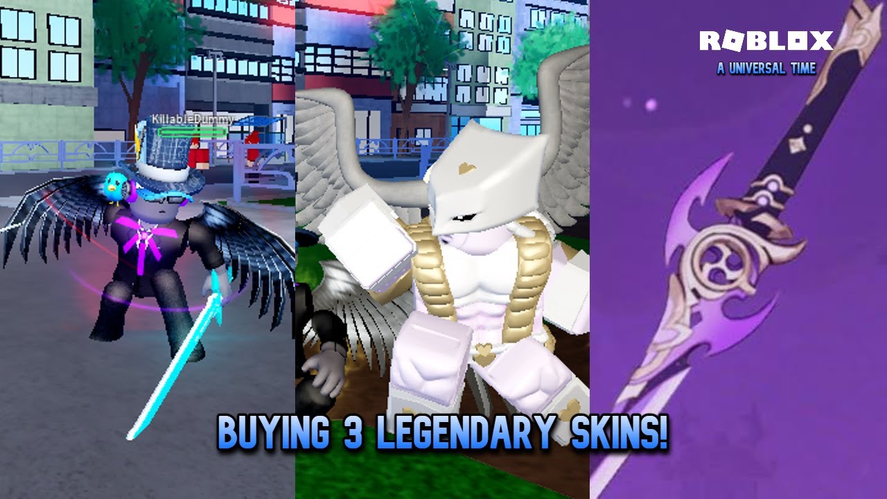 Buying 3 Legendary Skins in Roblox A Universal Time - YouTube