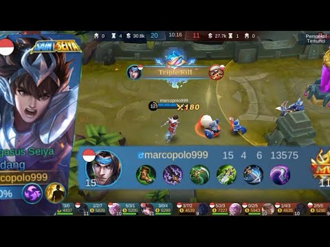 REVIEW SKIN BADANG SAINT SEIYA - MOBILE LEGENDS: BANG BANG - YouTube