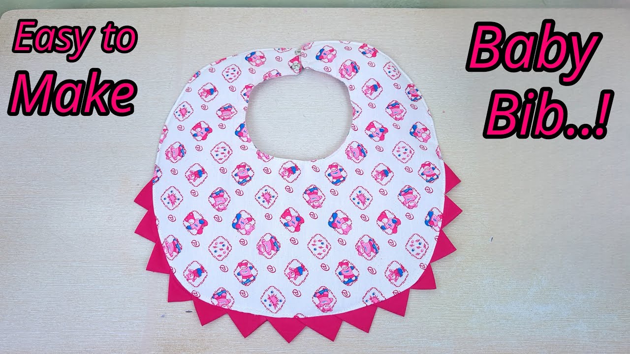 Baby Bib | Hankies | How to Sew a Simple Baby Bib | - YouTube