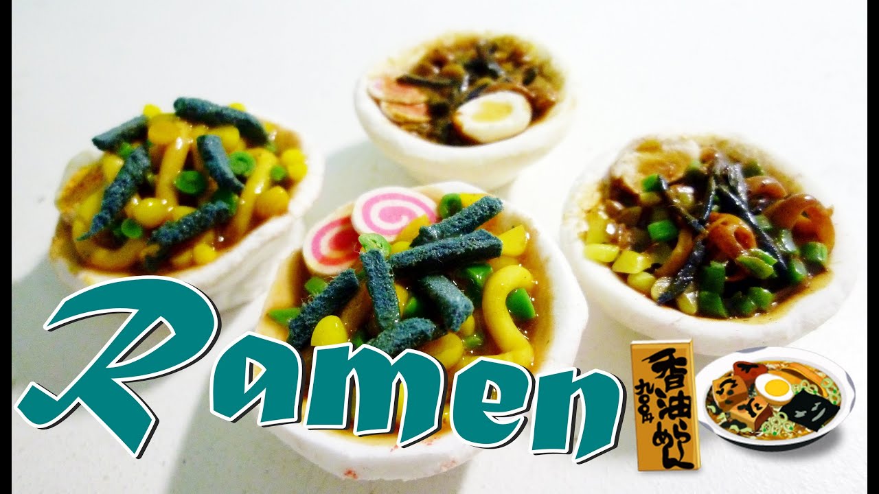 Ramen-Clay Tutorial(2 in 1)拉麵黏土教學 - YouTube