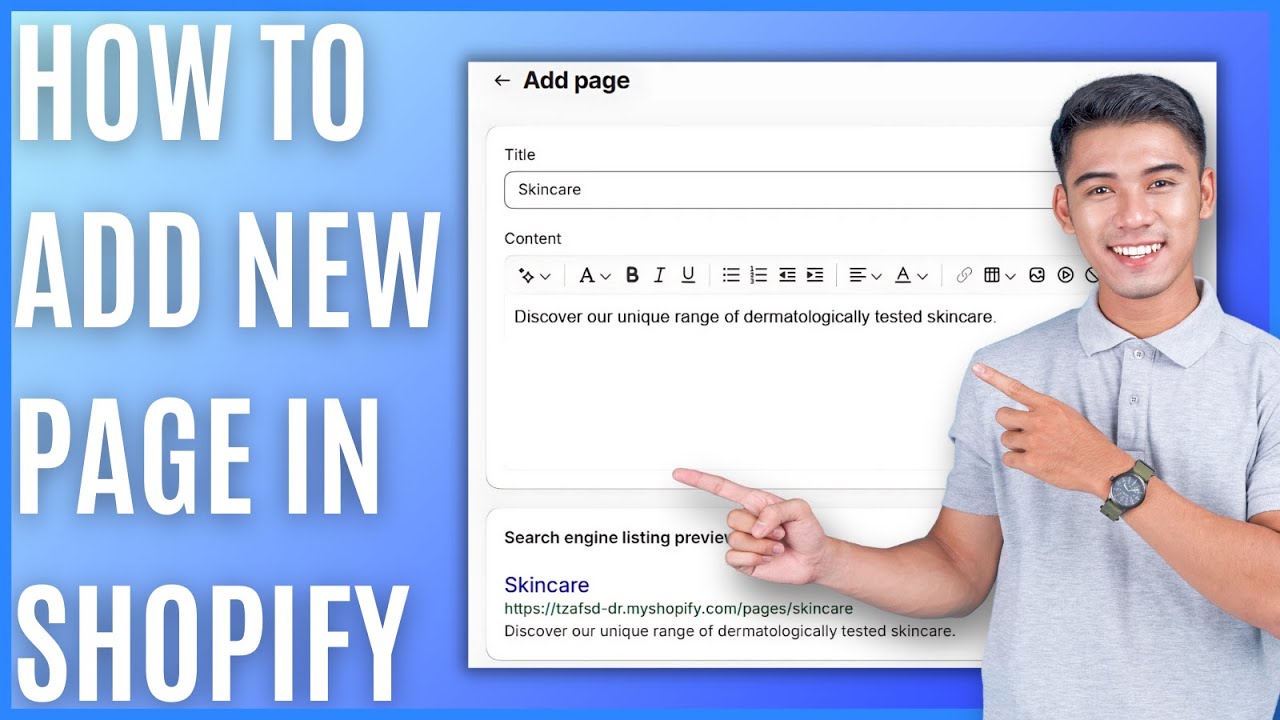 How to Add New Page in Shopify [Quick Guide] - YouTube