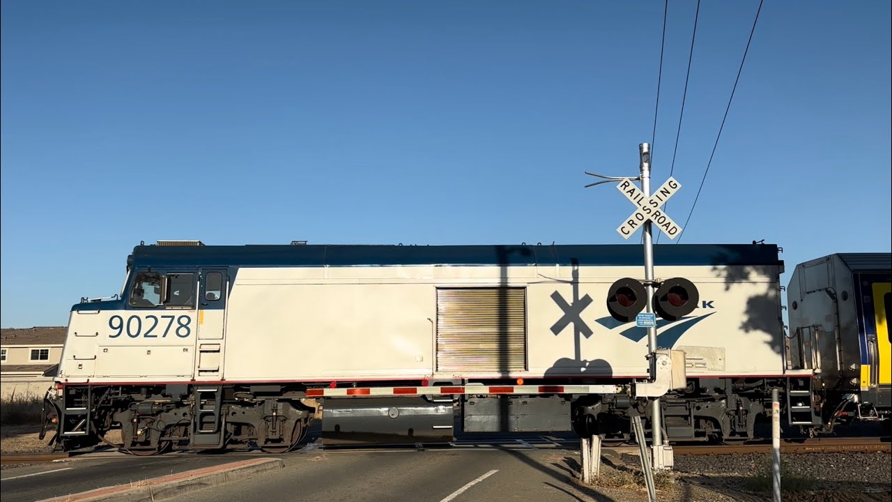 Amtrak CDTX 90278 San Joaquins Train 702 South - Kost Road Railroad ...