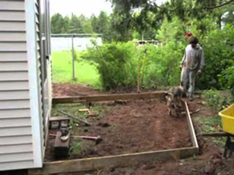 How to Lay a Patio in Sand - YouTube