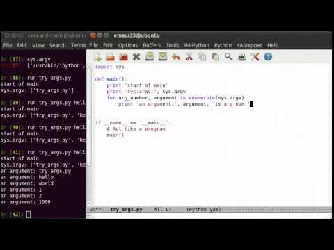 RT 2011: Screencast 11 - Python part 4 - if statements, modules, and command line arguments ...