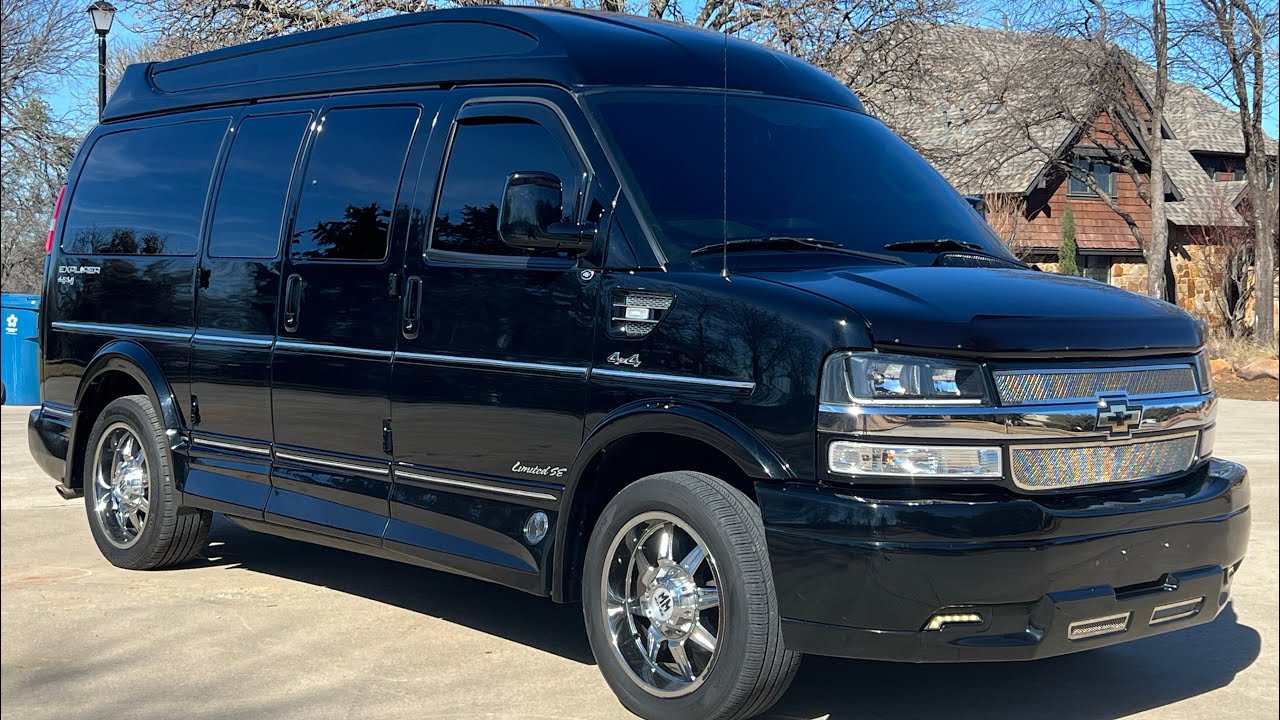 **RARE** 4x4 Explorer Conversion Van!! Hightop Massage Seats Bed TV ...