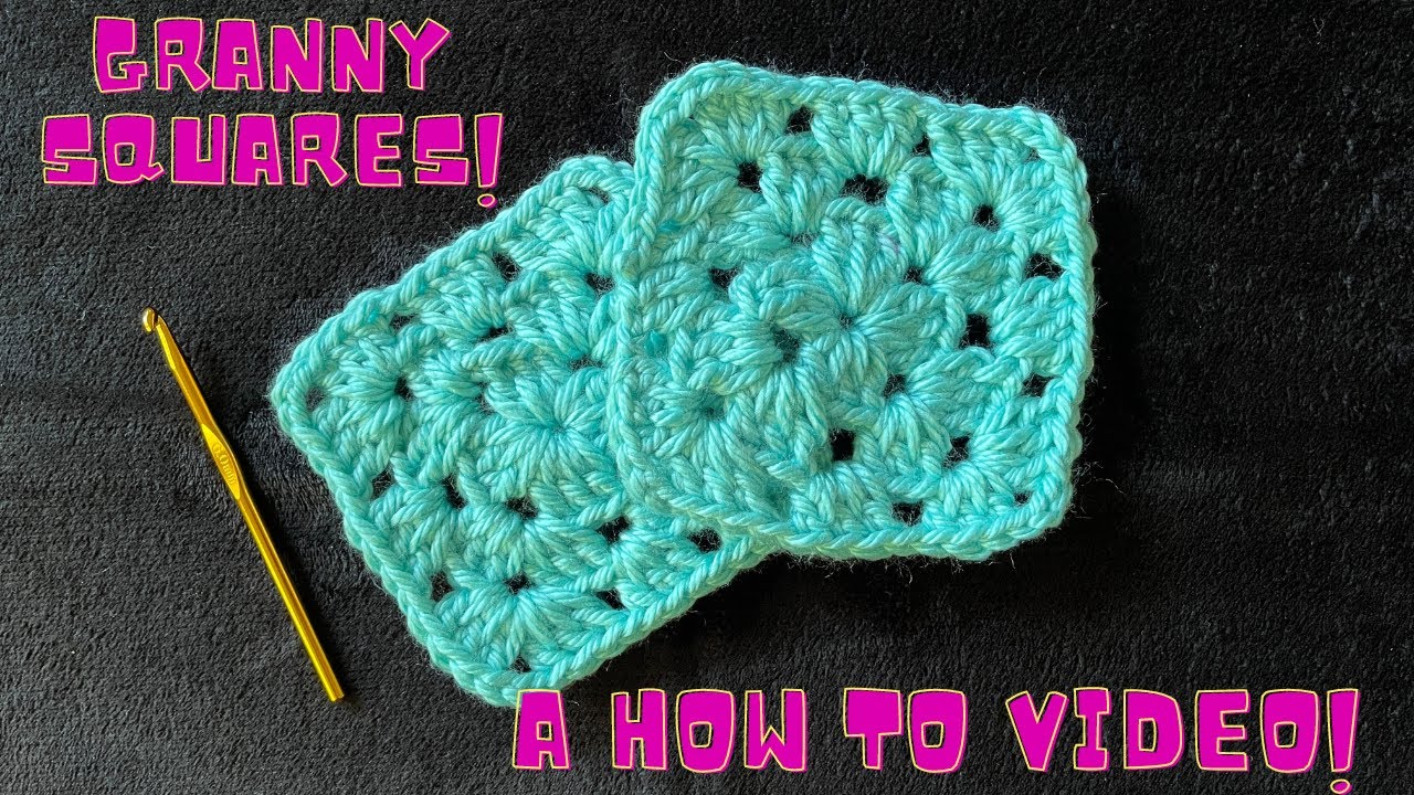 How To Crochet A Granny Square! Tutorial! A Step By Step Guide! - YouTube