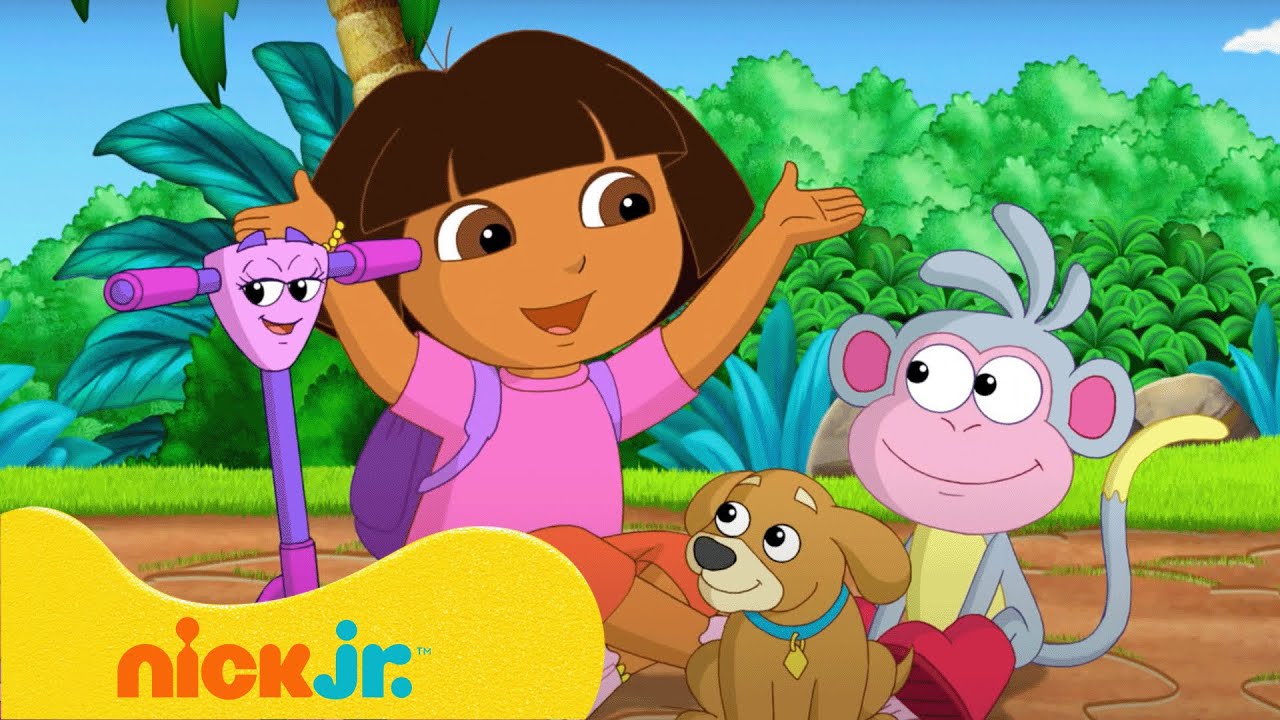 Dora the Explorer | Dora e Perrito podem salvar o Botas do rio? 🐶 | Cena completa | Nick Jr ...