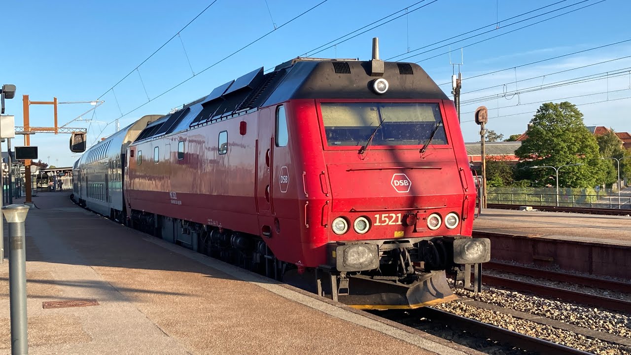 DSB Class ME locomotives in Glumsø and Lejre, Denmark - YouTube