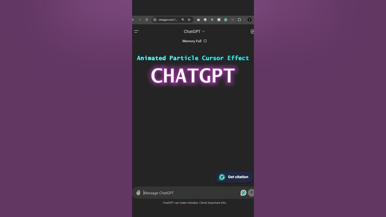 Cursor Particle Animations with ChatGPT Using HTML, CSS, JS #shorts #chatgpt #coding - YouTube