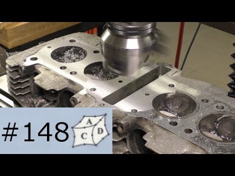 resurfacing cylinder head - YouTube