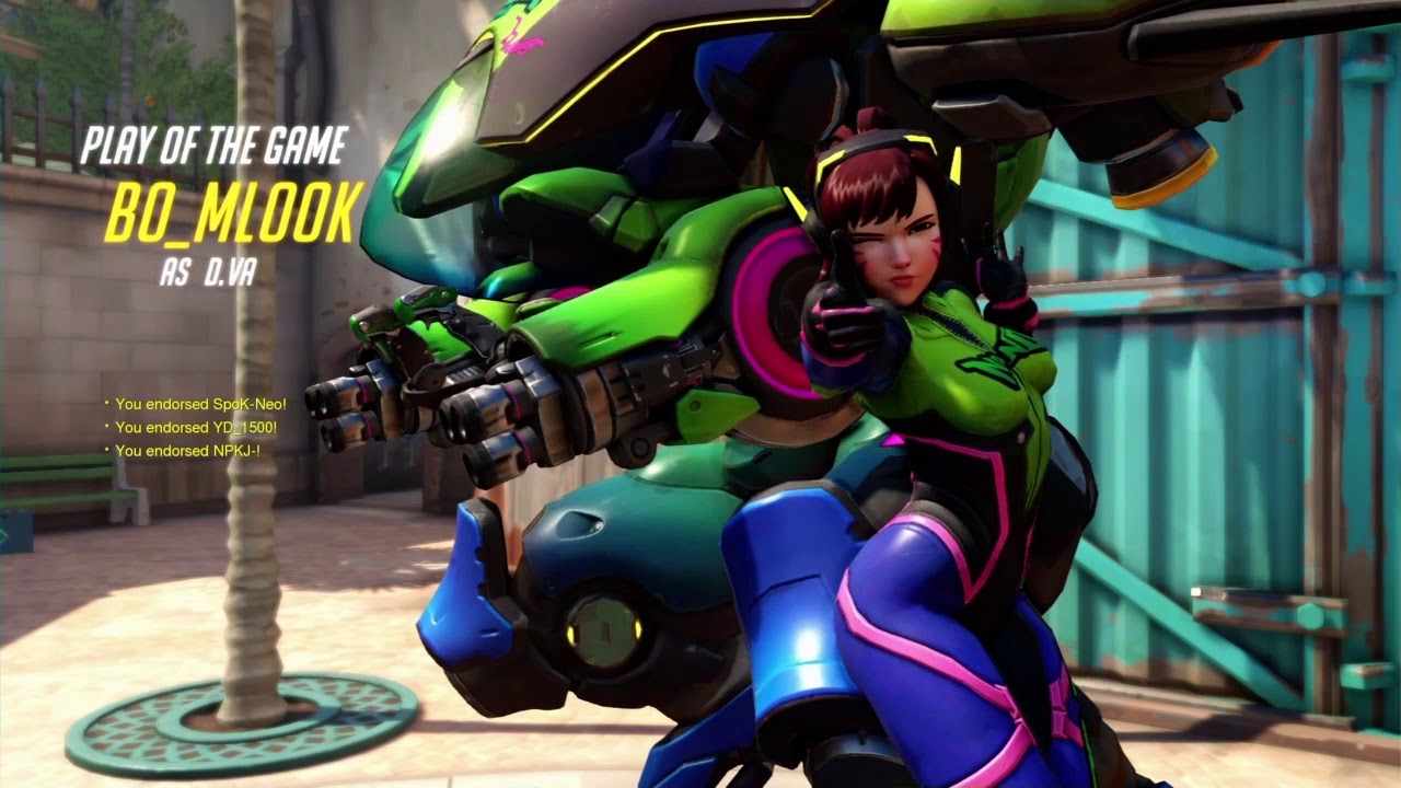 #Overwatch dva play of the game compilation - YouTube