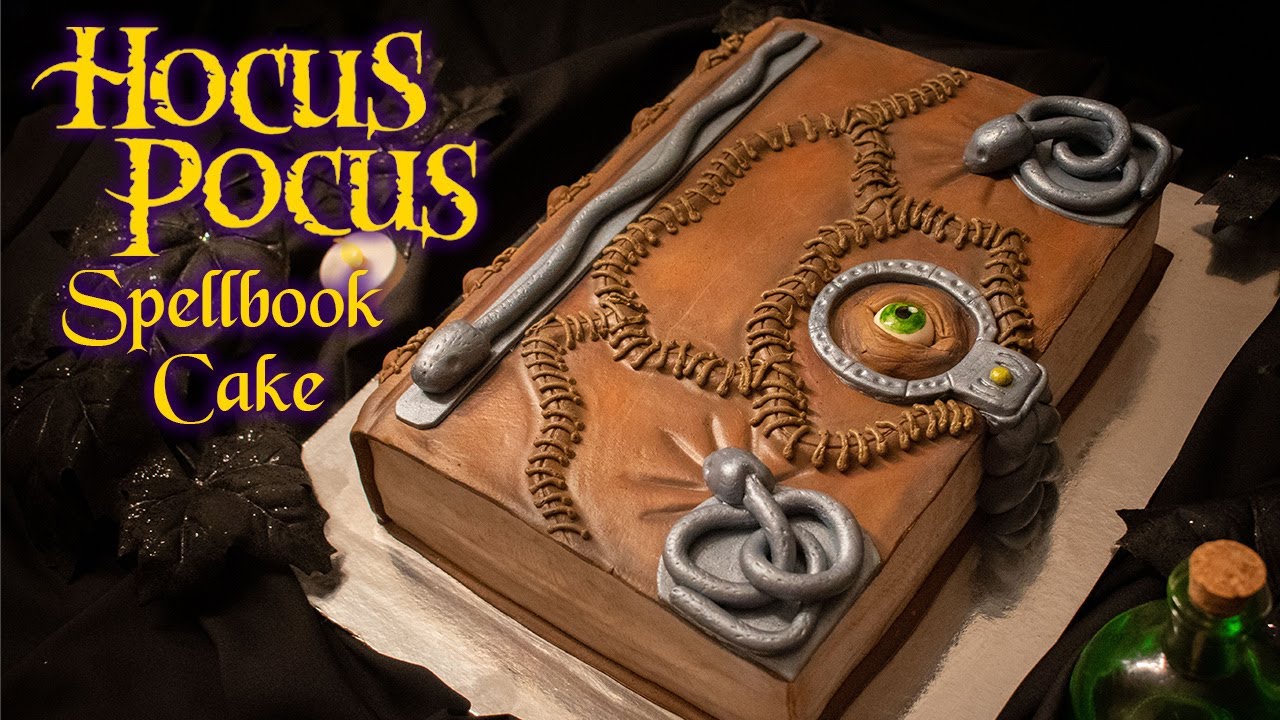 Hocus Pocus Spellbook Cake💚 - YouTube